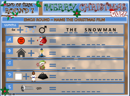 Geography Christmas Quiz | Teaching Resources