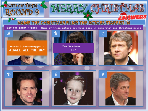 Drama Christmas Quiz | Teaching Resources