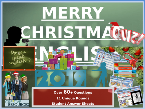 English Christmas Quiz | Teaching Resources
