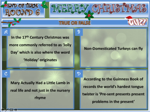 English Christmas Quiz | Teaching Resources