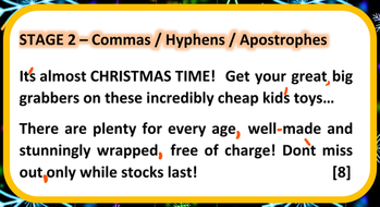 English - Punctuation Practice - Christmas | Teaching Resources