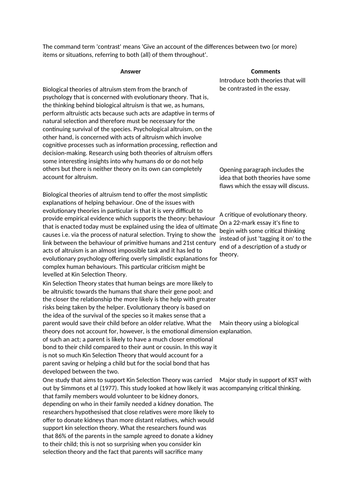 IB Psychology - Human Relationships option, Social Responsibility unit ...