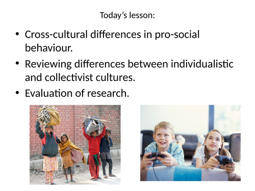 IB Psychology - Human Relationships option, Social Responsibility unit ...