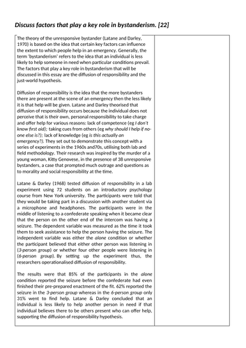 IB Psychology - Human Relationships option, Social Responsibility unit ...