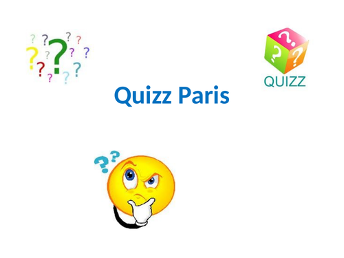 Quizz about Paris and a famous French song | Teaching Resources