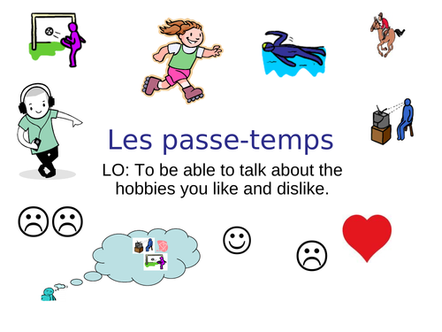 Hobbies in French for Key stage 2 | Teaching Resources