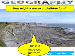 Geography headlands and bays, cliffs, caves, coastal features ...