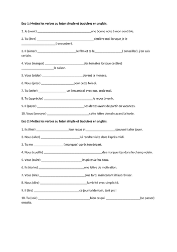 Future and conditional tenses in French | Teaching Resources