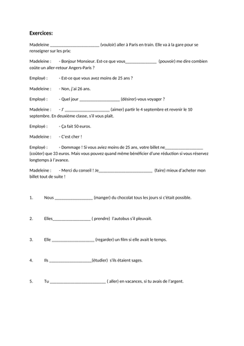 Future and conditional tenses in French | Teaching Resources