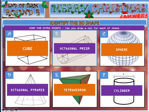 Maths Christmas Quiz | Teaching Resources