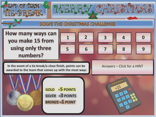 Maths Christmas Quiz | Teaching Resources
