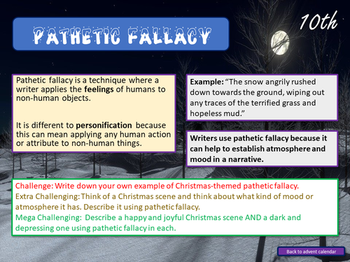 English Christmas Advent Calendar | Teaching Resources