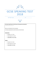 Italian GCSE speaking booklet edexcel | Teaching Resources