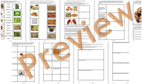 Nuts workbook and activities | Teaching Resources