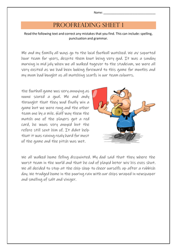 Proofreading Bundle | Teaching Resources