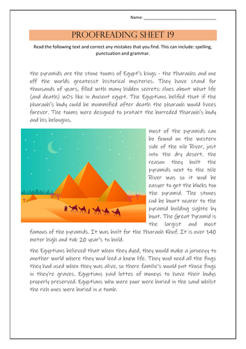 Proofreading Bundle | Teaching Resources