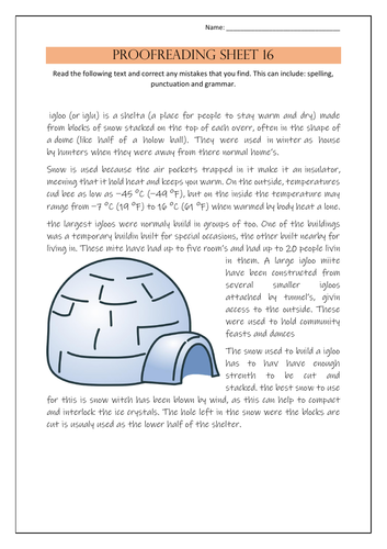 Proofreading Bundle | Teaching Resources