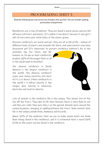 Proofreading Bundle | Teaching Resources
