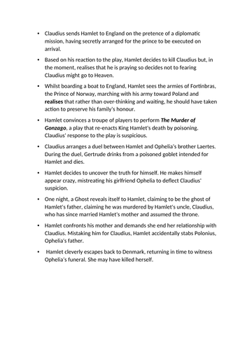 Hamlet- Lesson 2 Revenge and The Ghost of Hamlet | Teaching Resources