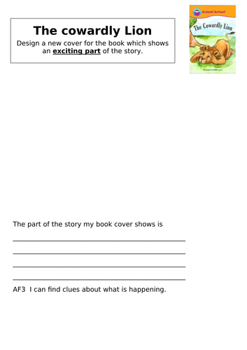 The Cowardly Lion guiding reading resource purple level | Teaching ...