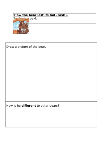 How the bear lost its tail guided reading resource orange level Oxford ...