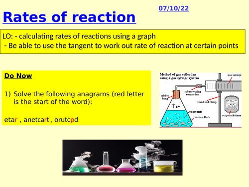 C8 1 Rates Of Reaction Aqa Teaching Resources