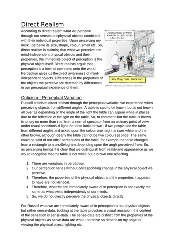A-Level Philosophy AQA Epistemology Notes | Teaching Resources A-Level Philosophy AQA Epistemology Notes | Teaching Resources