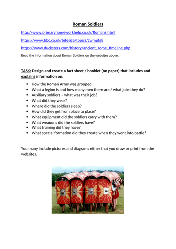 Roman Soldiers | Teaching Resources