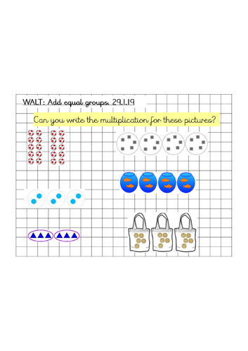 Add equal groups (Multiplication KS1) | Teaching Resources
