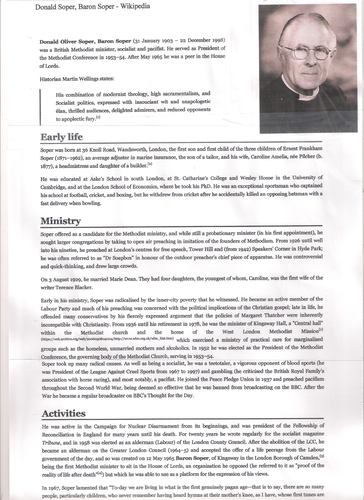 Donald Soper (1903-1998) Methodist minister who loved to preach ...