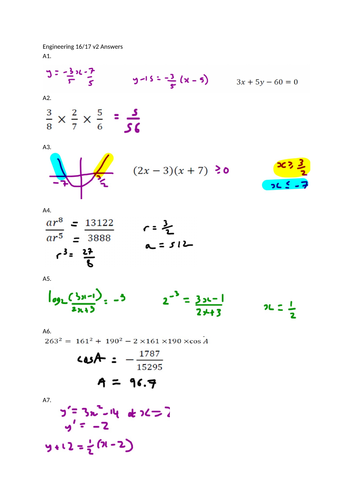 NCUK maths past paper solution for science, engineering,business and ...