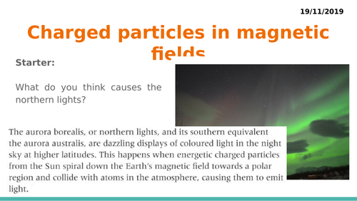 Charged particles in magnetic fields | Teaching Resources