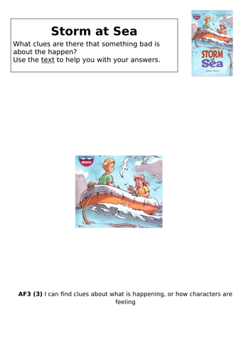 Storm at sea guided reading resources Lime level storyworlds stage 11 ...