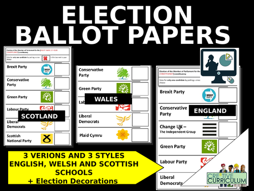 Hold A School General Election | Teaching Resources
