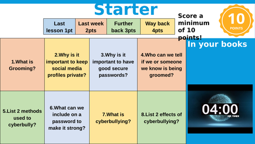 Engaging question Starter | Teaching Resources