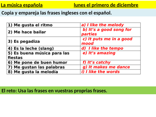 Spanish music | Teaching Resources