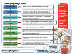 GCSE DT NEA AQA Guide to Section D – Developing Design Ideas - NEW ...