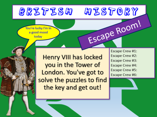 History Escape Room | Teaching Resources