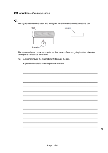 NEW AQA PHYSICS GCSE (TS) – MAGNETISM & ELECTROMAGNETISM - Lesson 6 ...