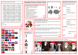 Geography Christmas Activities | Teaching Resources