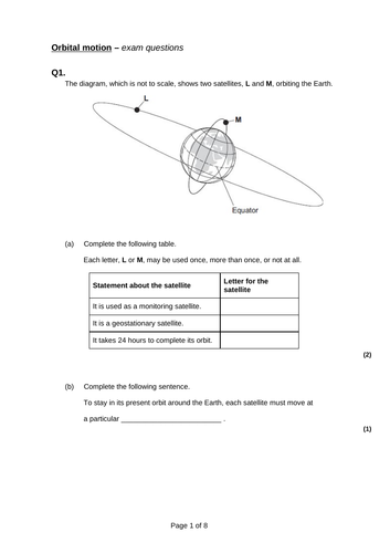 NEW AQA PHYSICS GCSE (TS) – SPACE PHYSICS - Lesson 3 – Planets ...