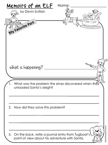 Memoirs of an ELF Activity Sheets *Print and Go! | Teaching Resources