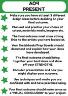 EdExcel Art GCSE AO Checklist Posters | Teaching Resources