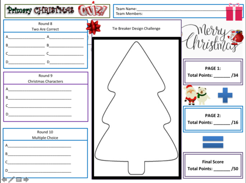 Christmas Quiz - Primary | Teaching Resources