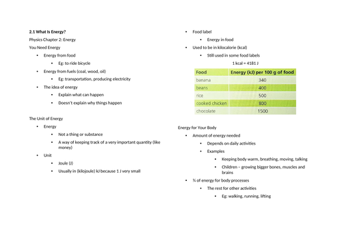 Notes: Cambridge Checkpoint and Beyond - Physics Secondary 1 (Year 7 ...