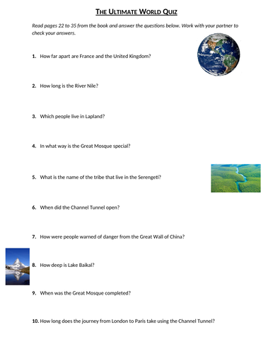 The Ultimate World Quiz Workbook (Collins Big Cat Readers) | Teaching ...