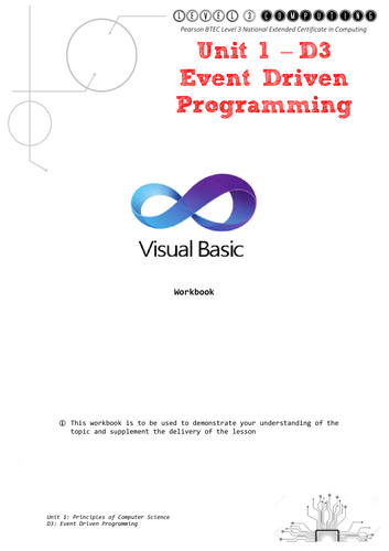 Btec Computing Level 3 Unit 1 Booklets Teaching Resources