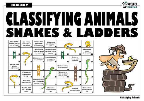 Animal Classification Snakes and Ladders | Teaching Resources