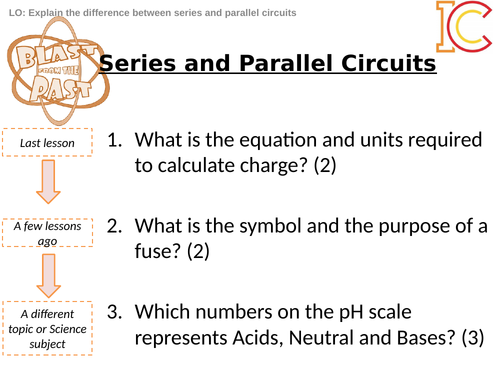 Electricity 03 - Series and Parallel Circuits AQA New Physics 9-1 ...