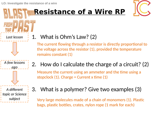 Electricity 05 - Resistance of a Wire AQA New Physics 9-1 | Teaching ...